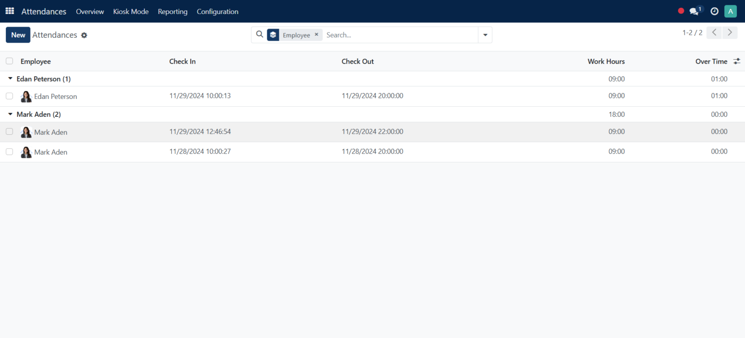 Attendances - Sales Automation Suite